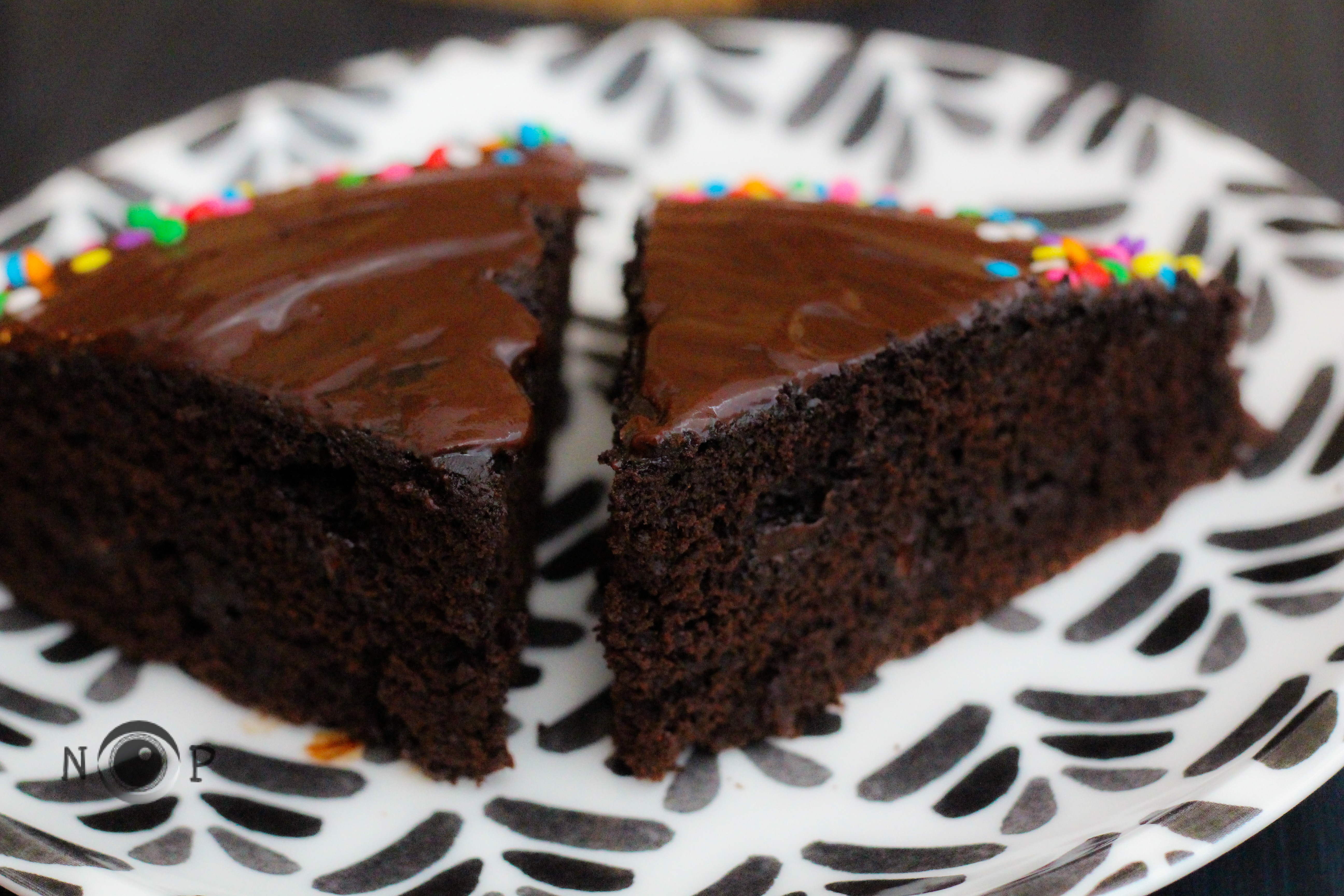 Chocolate Choco Chip Cake – A Plate of Happiness