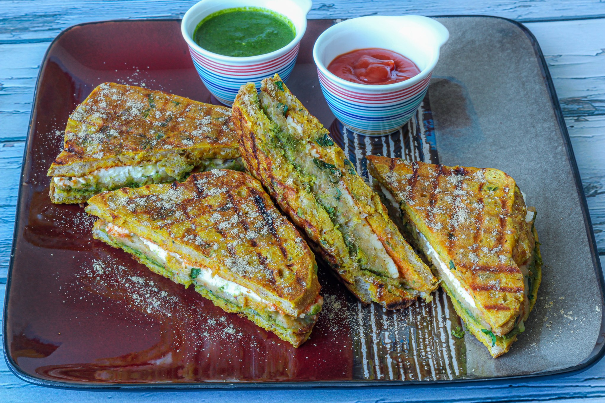 Besan Toast Sandwich – A Plate of Happiness